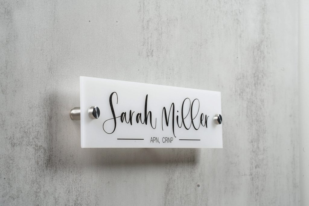 Office Wall or Door Nameplate Personalized for you - Office Sign - Garo ...